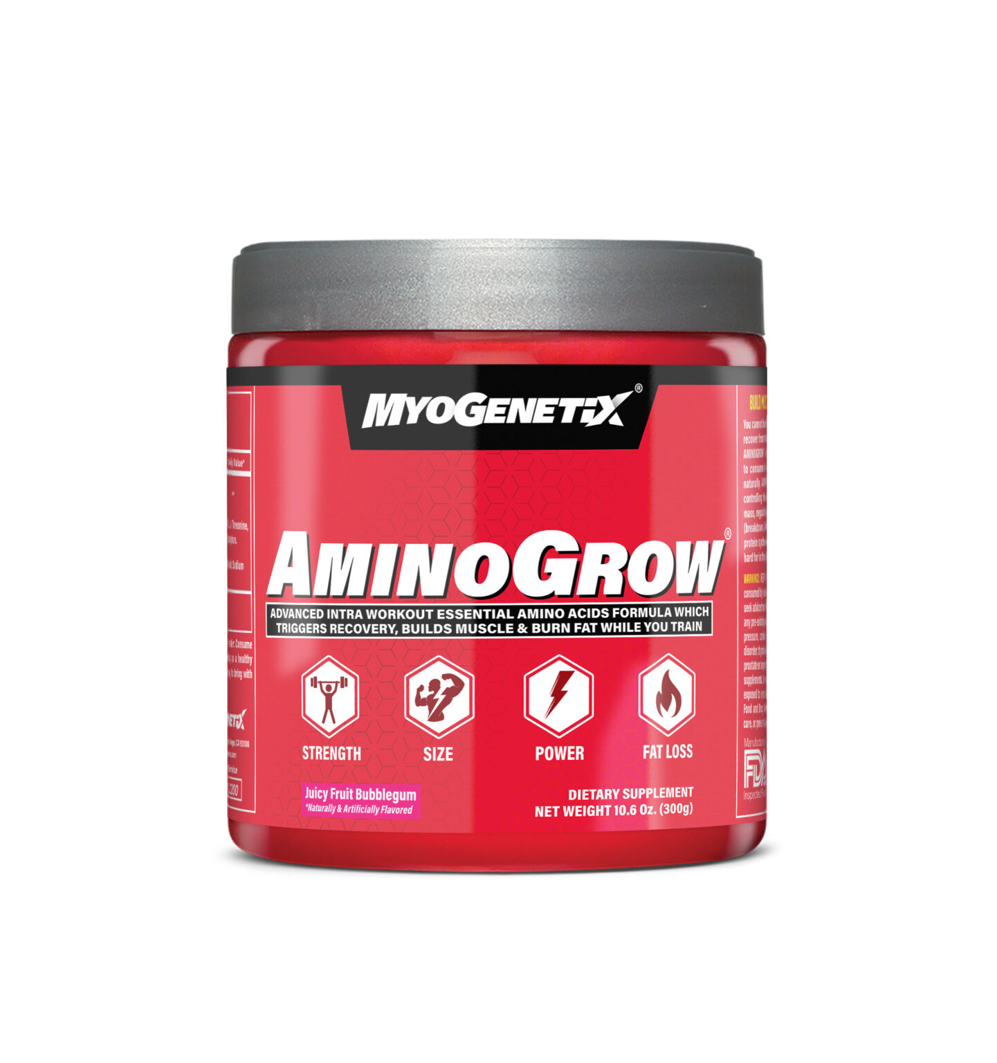 MYOGENETIX® AMINOGROW® HSP90 10.6 Oz. (60 Servings) Juicy Fruit ...