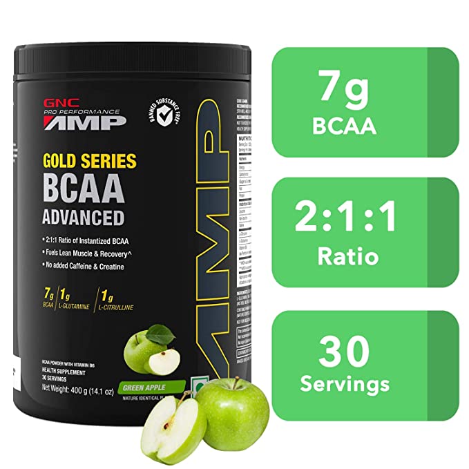 GNC Amp Gold Series BCAA Advanced - 400 gm - Team Forever