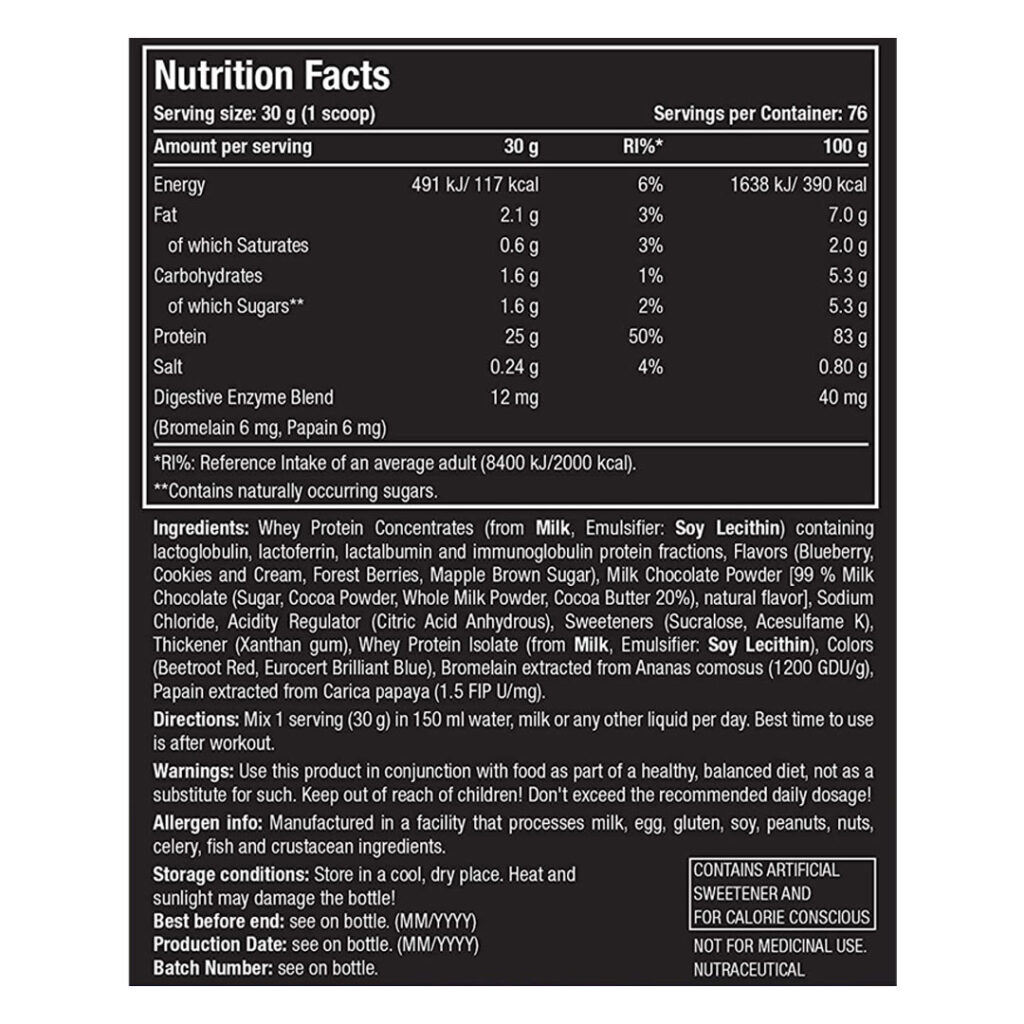 One Science Nutrition 100% Premium Whey Protein 5 Lbs - Team Forever