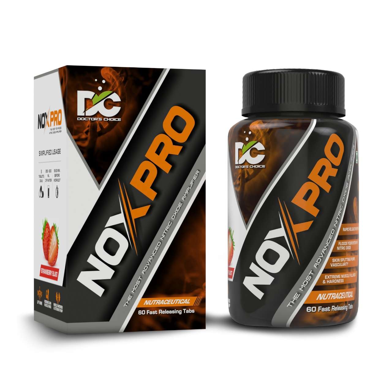 Doctor's Choice Nox Pro Strawberry Blast-60 Fast Releasing Tabs - Team ...