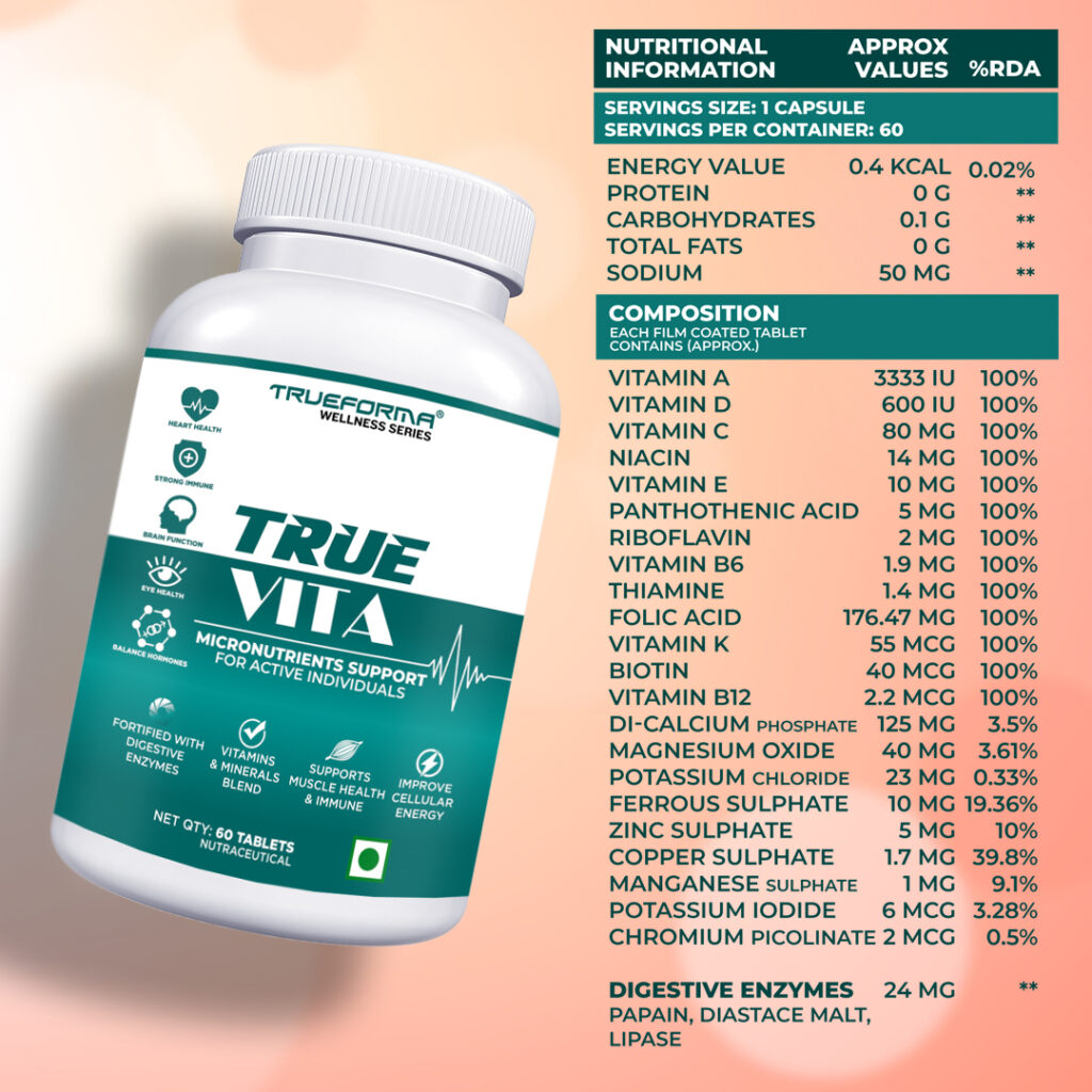 TRUEFORMA® TRUE VITA (MULTIVITAMIN - MICRONUTRIENTS SUPPORT) - Team Forever